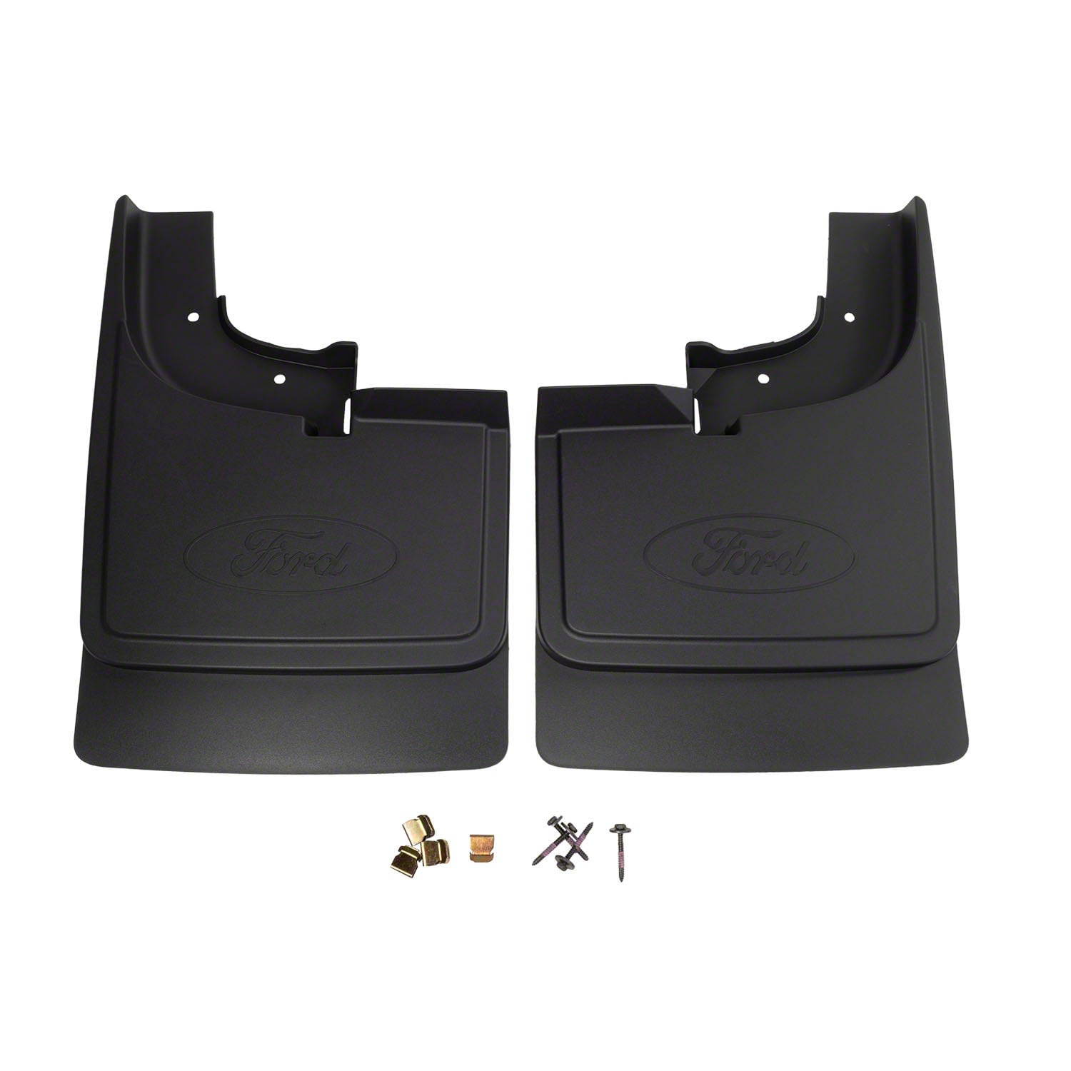 Super Duty 2017 2022 Front Molded Splash Guards with Ford Oval Logo FordUS